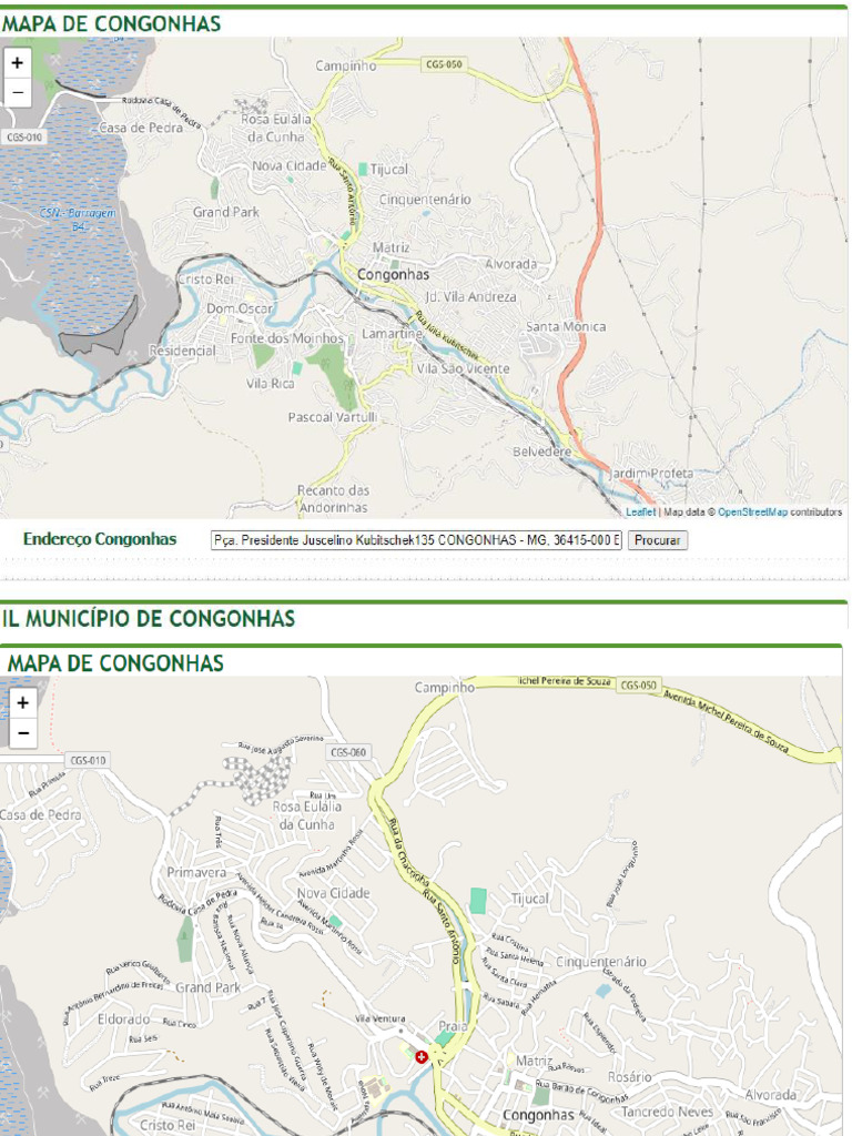 Bairros de Congonhas | PDF