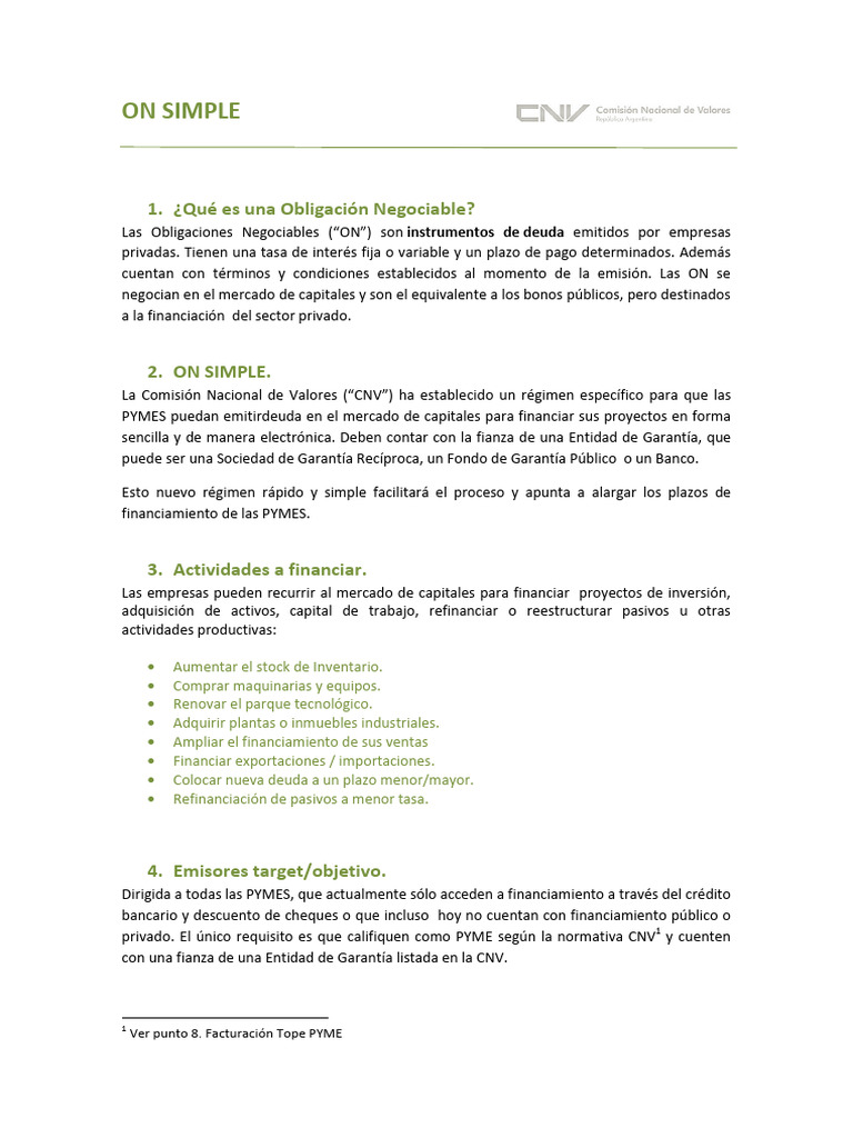 On Simple Def | PDF | Pequeñas y medianas empresas | Bancos