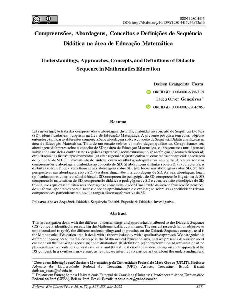 Sequencias Didáticas | PDF