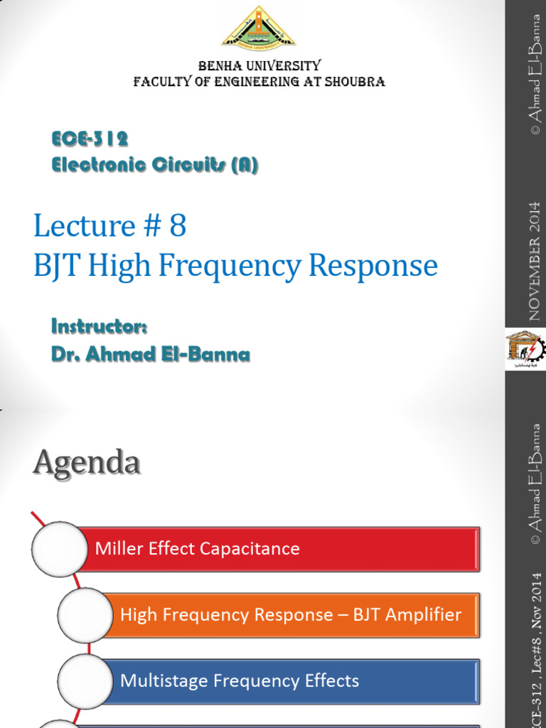 BJT High Freq Response | PDF