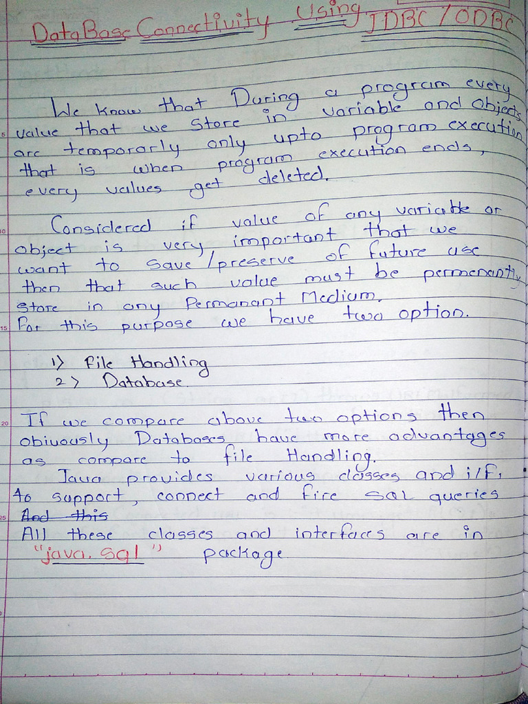 JDBC Notes by Msbte - Campus | PDF