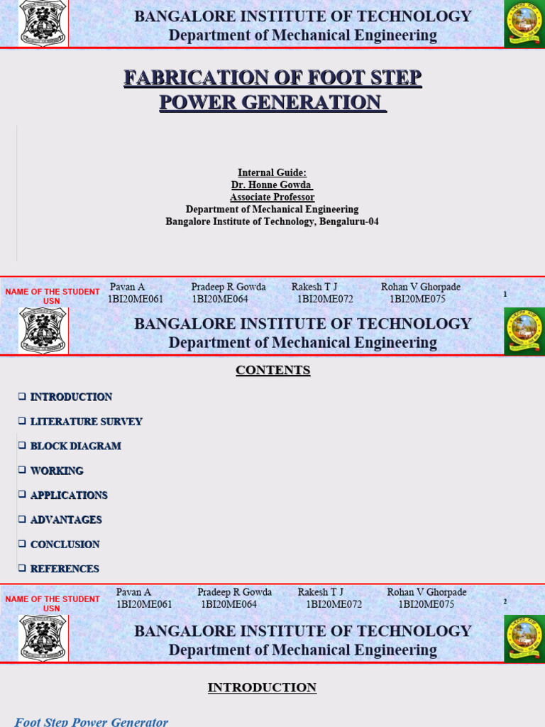 Foot Step | PDF | Technology & Engineering