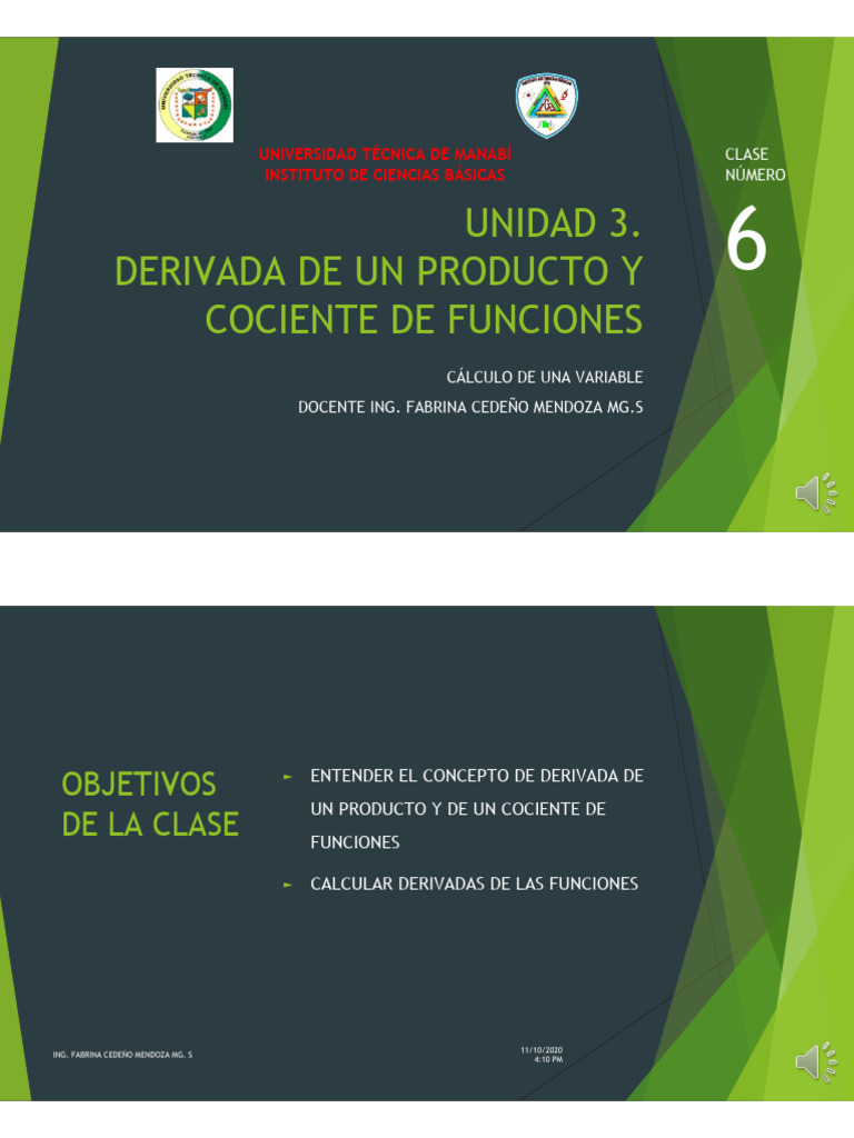 6 Derivada Cociente Producto | PDF
