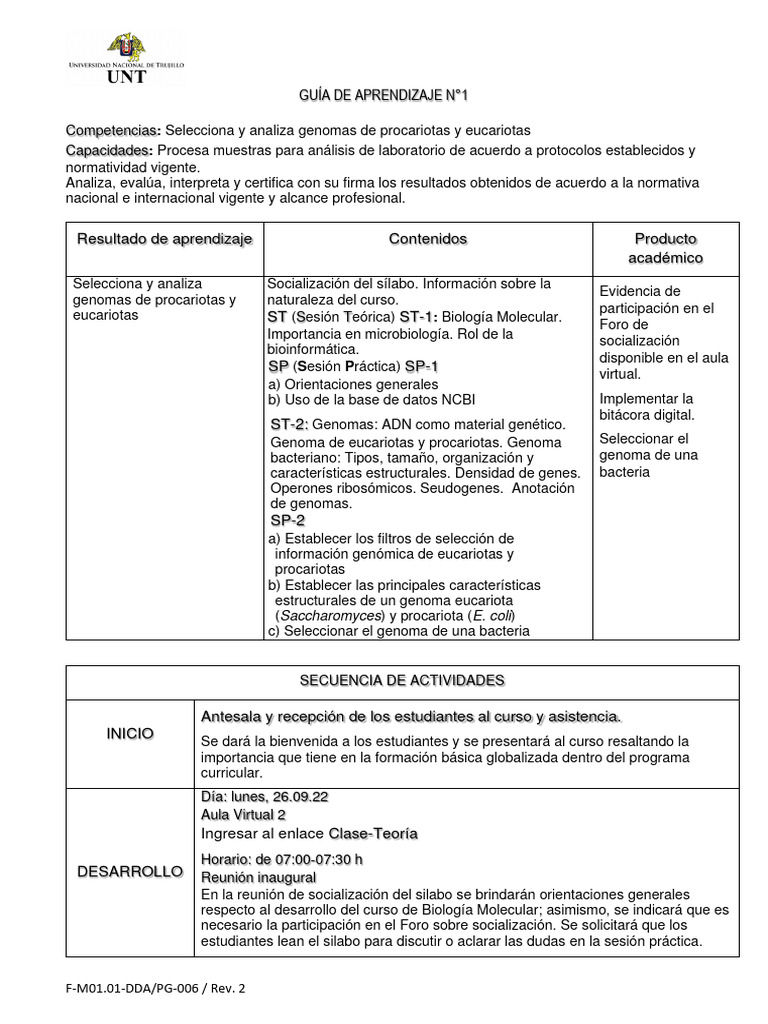 Guía de Aprendizaje-01-A | PDF