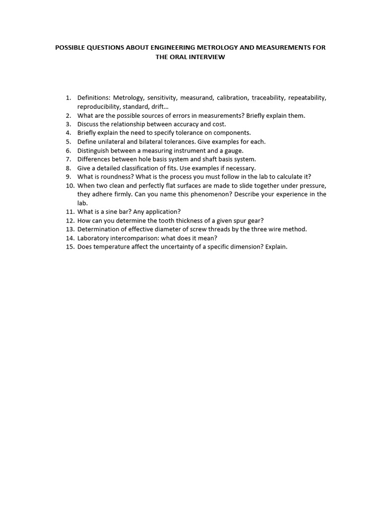 Possible Questions For The Oral Activity 2223 | PDF
