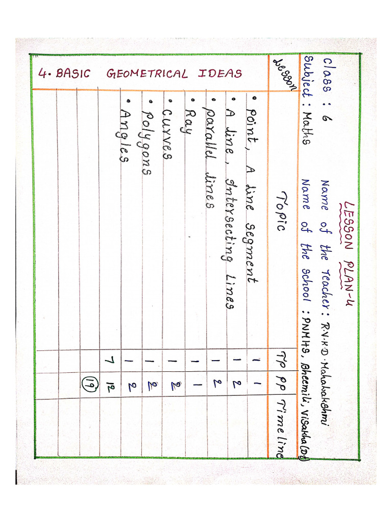 Basic Geometrical Ideas for Class 6 | PDF | Geometry | Mathematics
