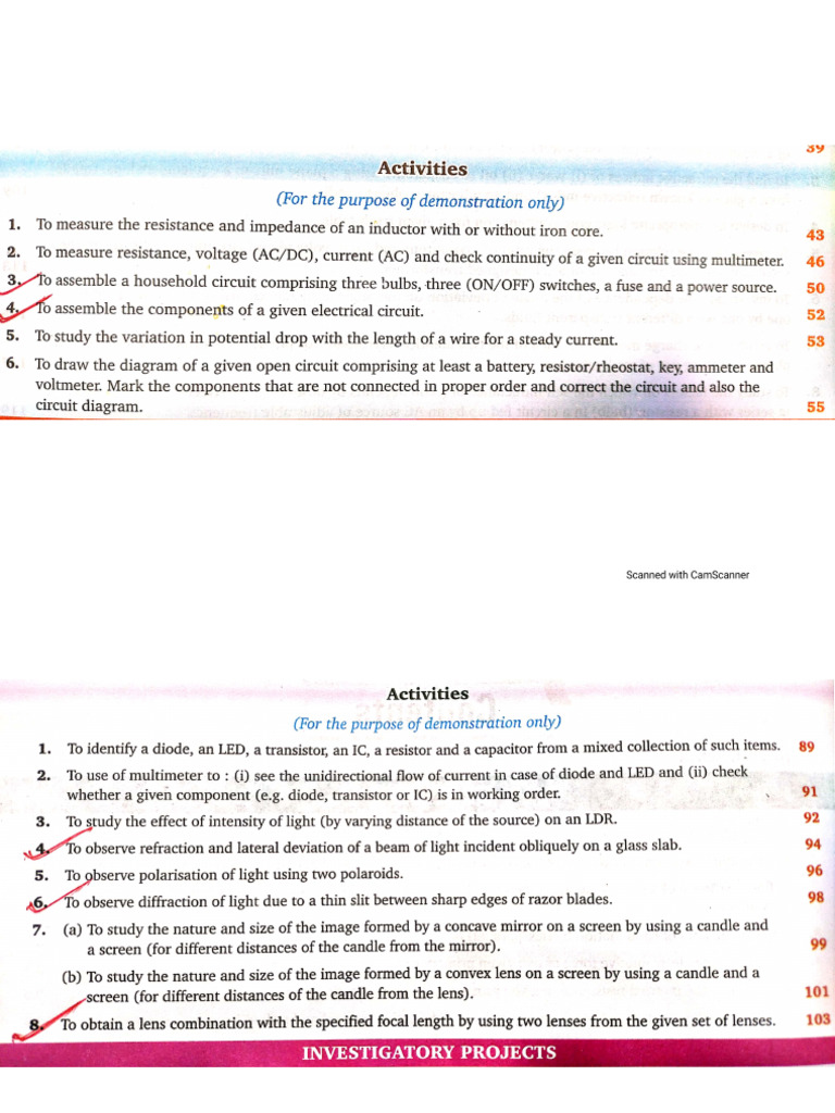 Write The 5 Marked Activities in Practical File After Writing 8 ...
