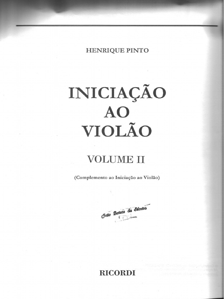 Henrique Pinto Iniciacao Ao Violao Vol 2 | PDF