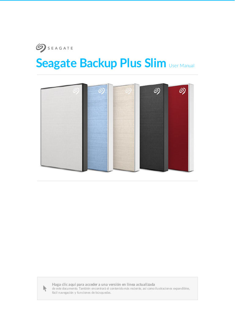 MANUAL DISCO 1T JASA Backup-Plus-Slim-Es - LA | PDF