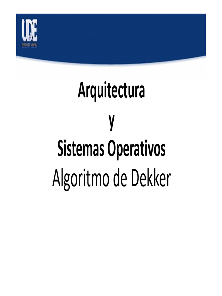 Algoritmo de Dekker: Iteraciones y Solución | PDF