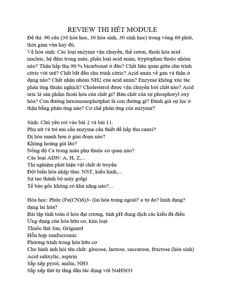 Review Module K117 | PDF