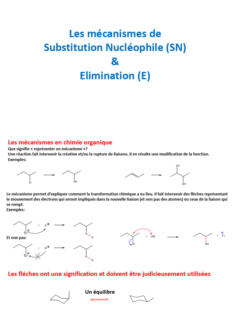 3-Les Mécanismes SN-E | PDF