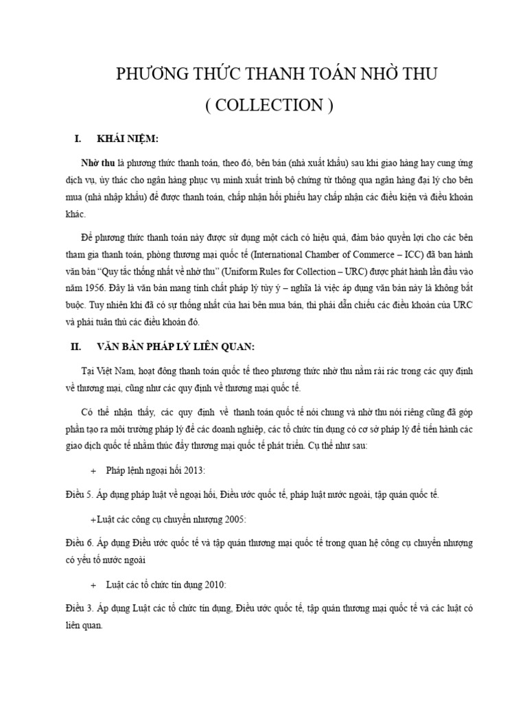 Phương TH C Thanh Toán NH Thu | PDF