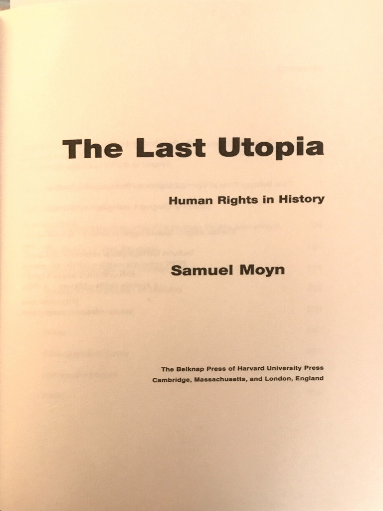Moyn The Last Utopia | PDF