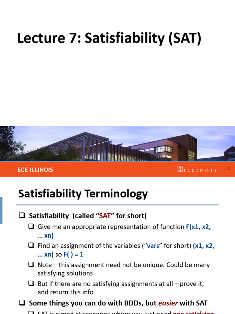 Understanding Satisfiability (SAT) | PDF