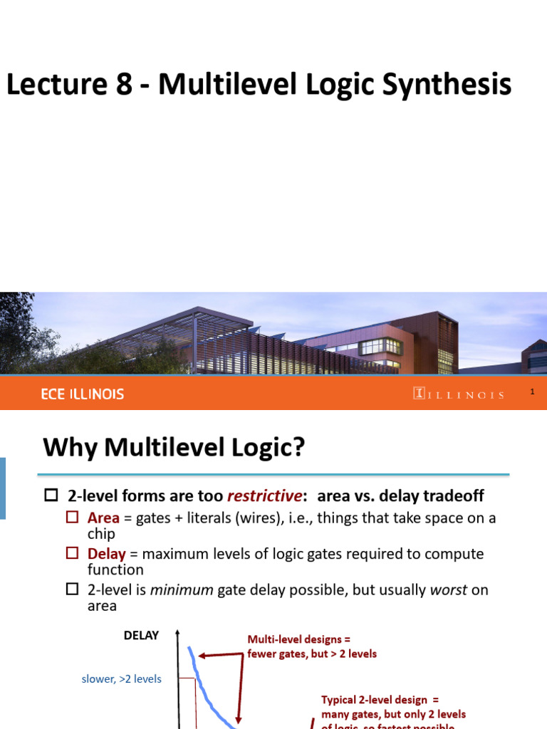 Lecture 8 Multilevel Full | PDF | Logic Synthesis | Logic Gate