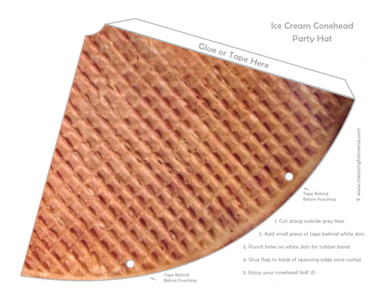 Printable Party Hat Pattern | PDF