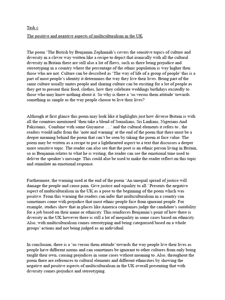 samsam writing task 2 | PDF | Prejudices | Stereotypes