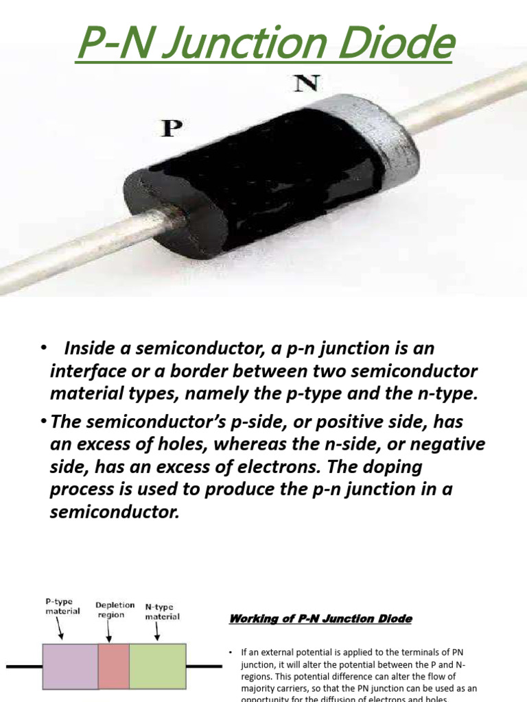 P-N Junction Diode | PDF | P–N Junction | Diode