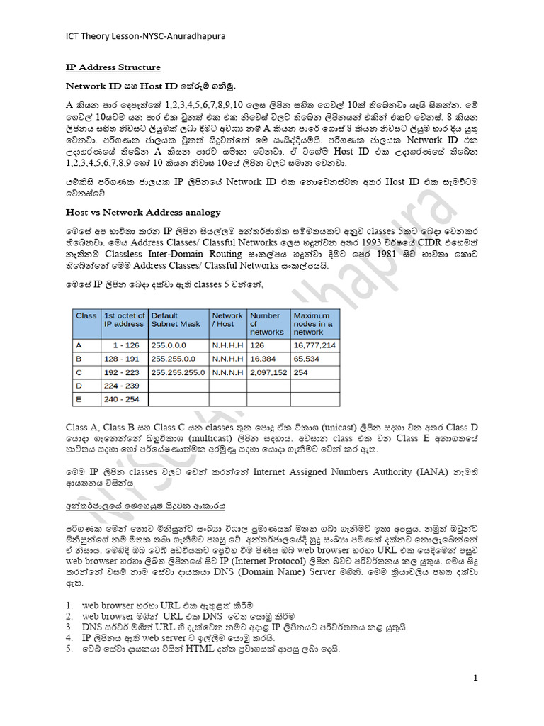 ICT-T-Lesson 09 | PDF