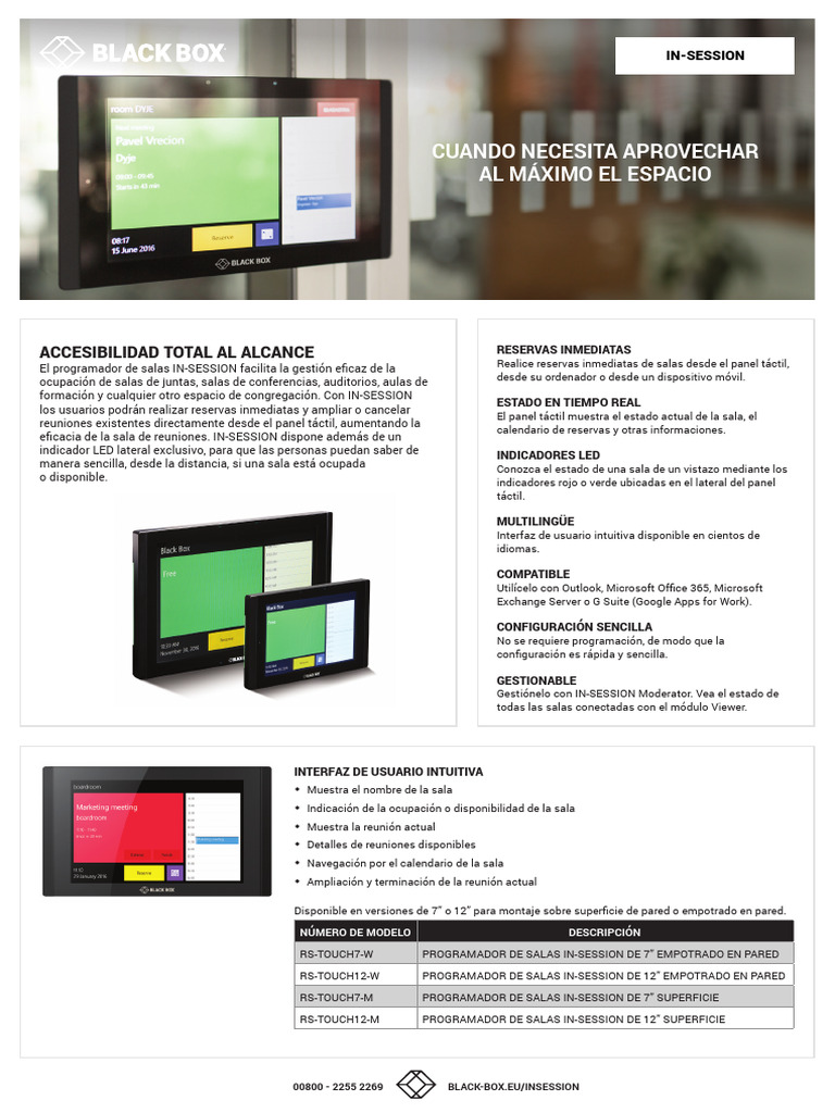 IN-SESSION Room-Scheduler Flyer ES | PDF