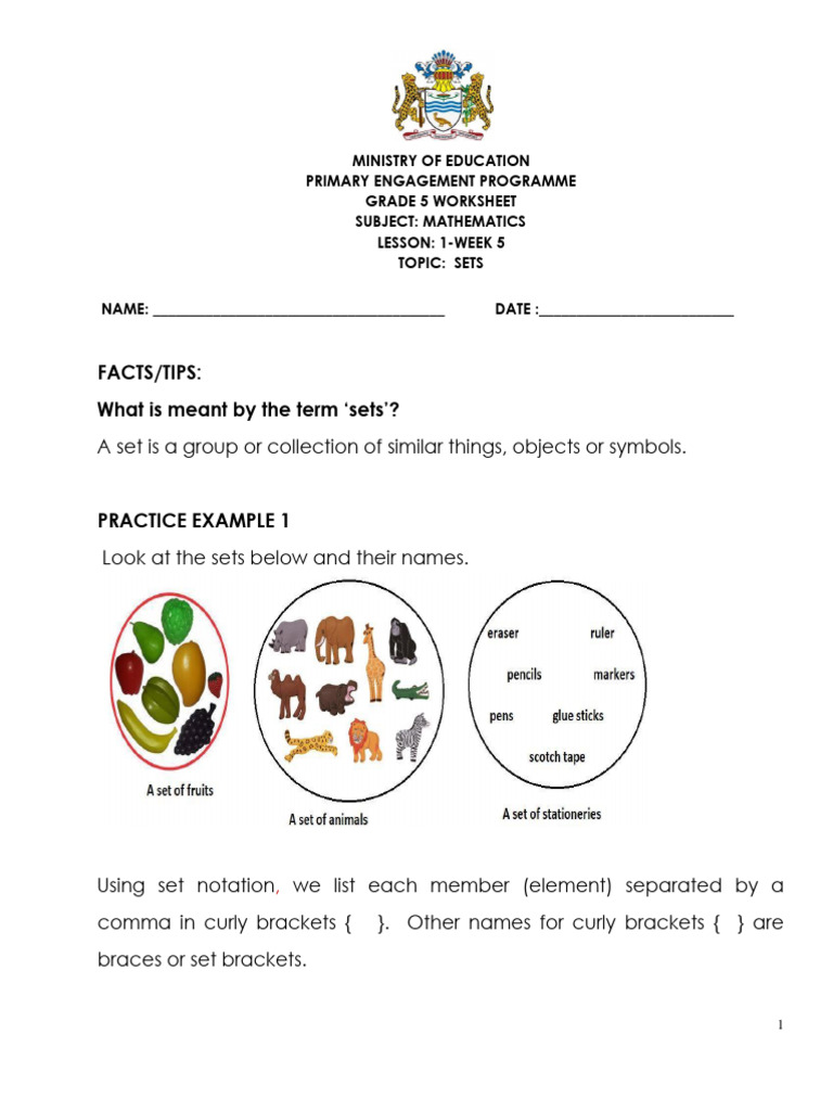 Grade 5 Mathematics Weeks 5-8 Worksheets - Term 1 | PDF