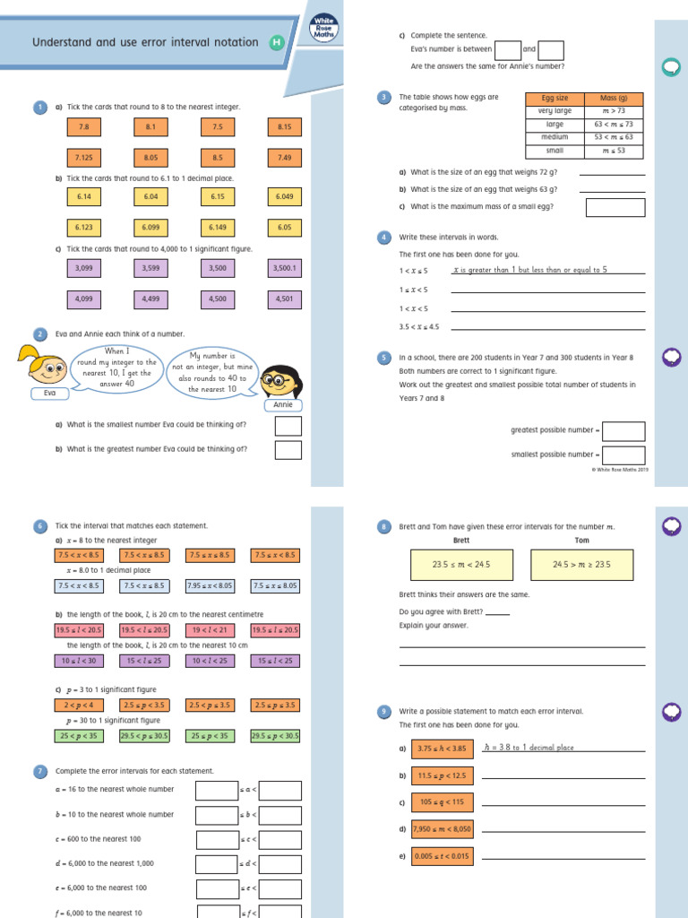 (432622) 4 Understand and Use Error Interval Notation | PDF