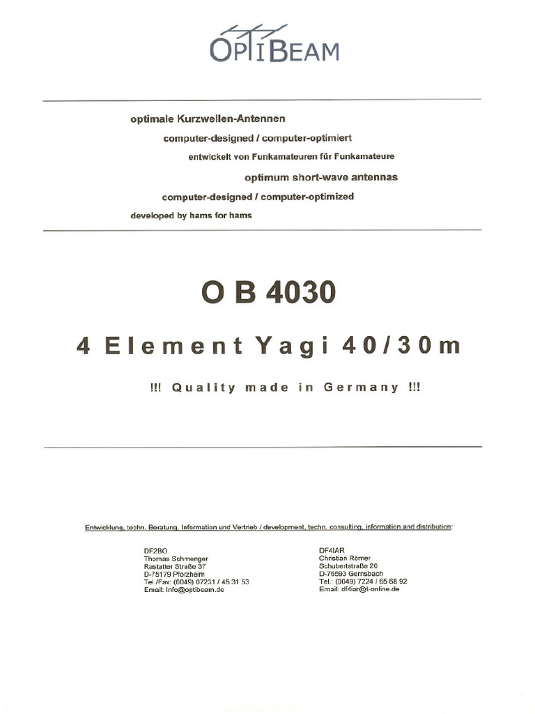 Ob 4030 | PDF