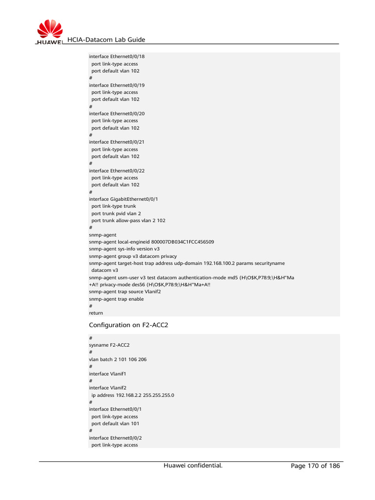 HCIA-Datacom V1.0 Lab Guide-171 | PDF