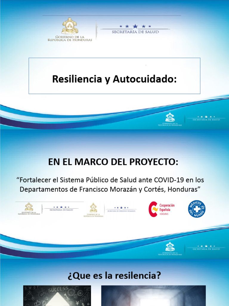 Resiliencia Y Autocuidado En Salud Pública Pdf Resiliencia