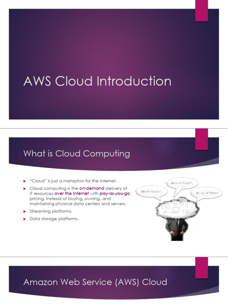 AWS Cloud Introduction | PDF