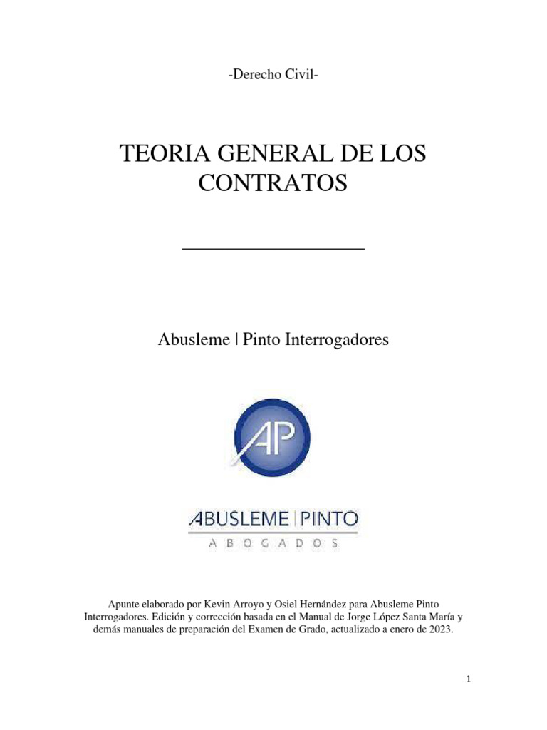 Contratos Parte General | PDF