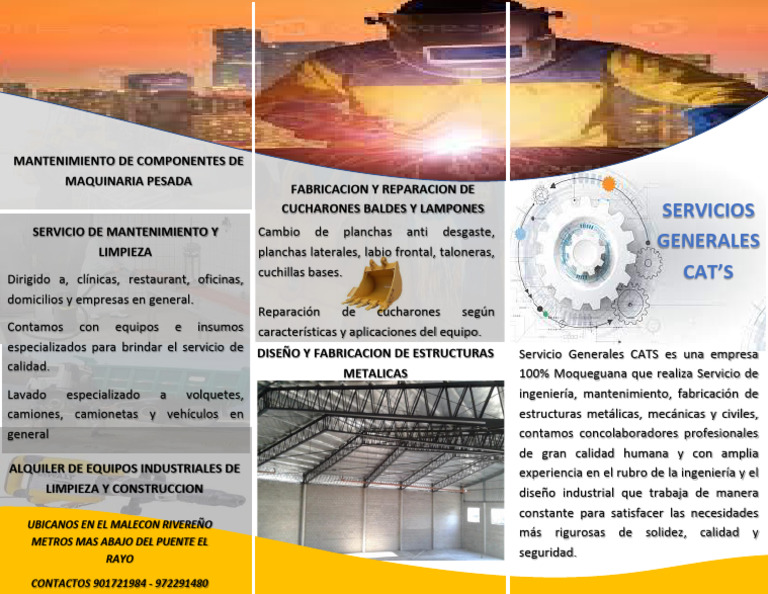 Brochure Servicios Generales Cats | PDF
