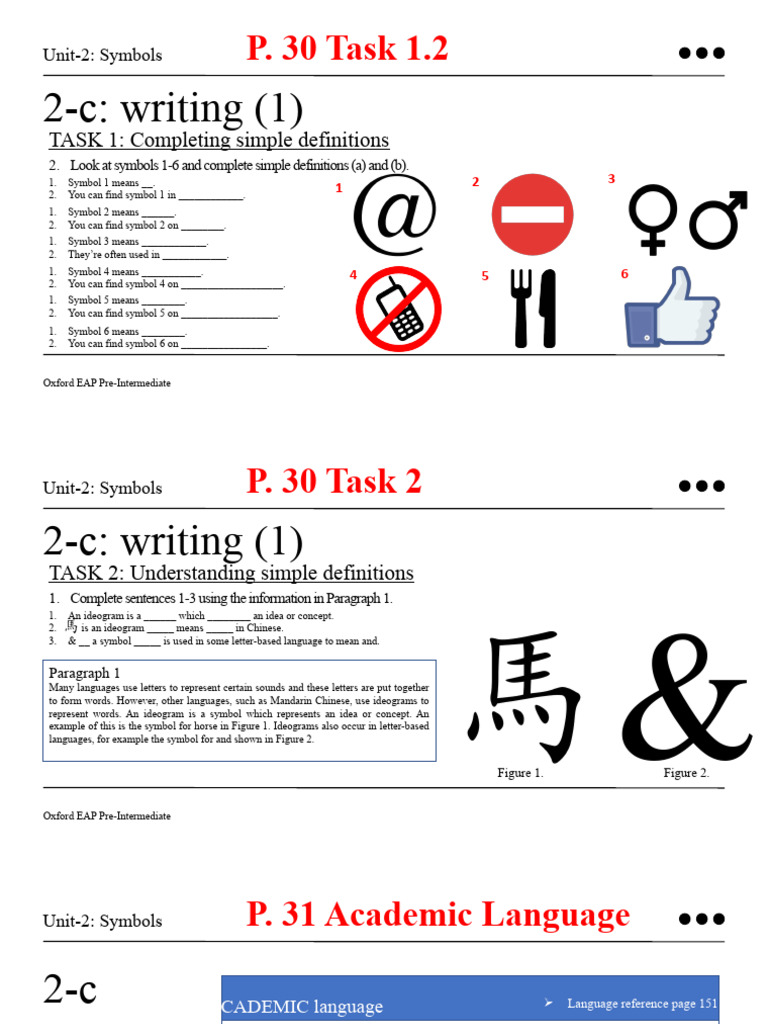Understanding Symbols in EAP Writing | PDF