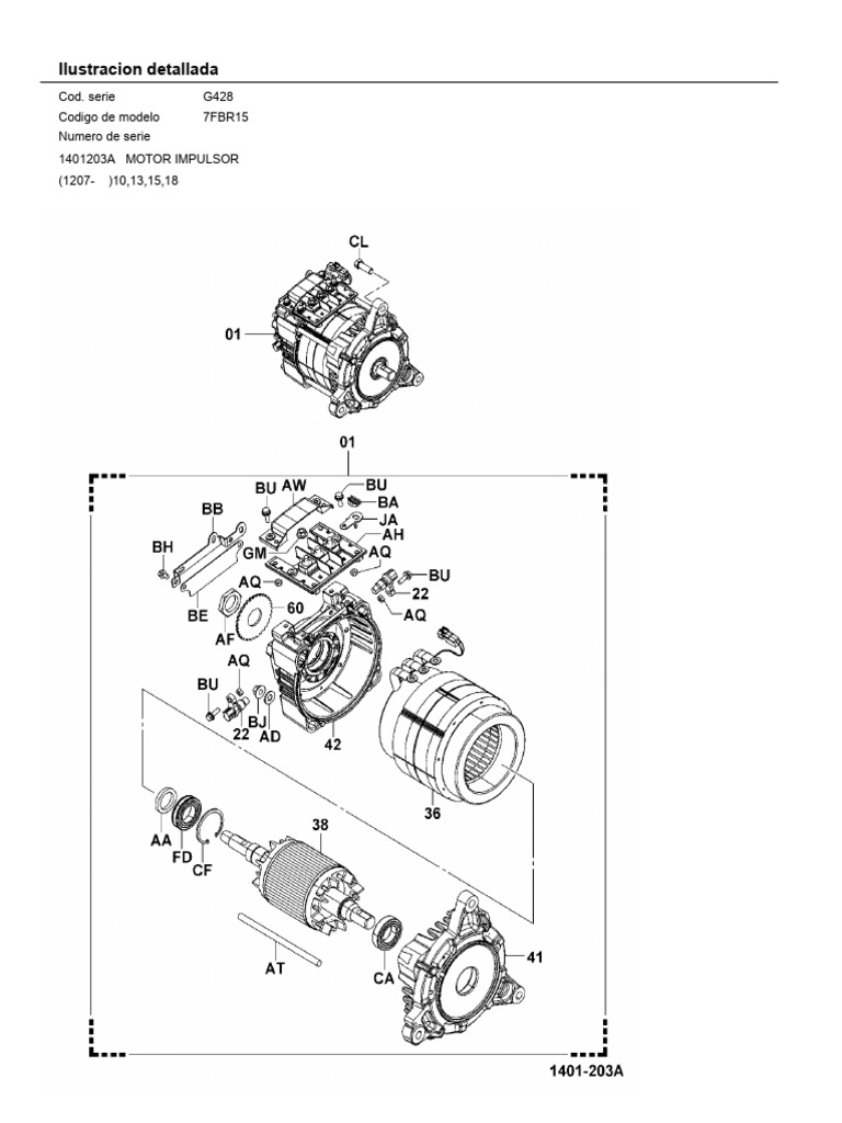 Motor Impulsor 7FBR15 Parte 2 | PDF