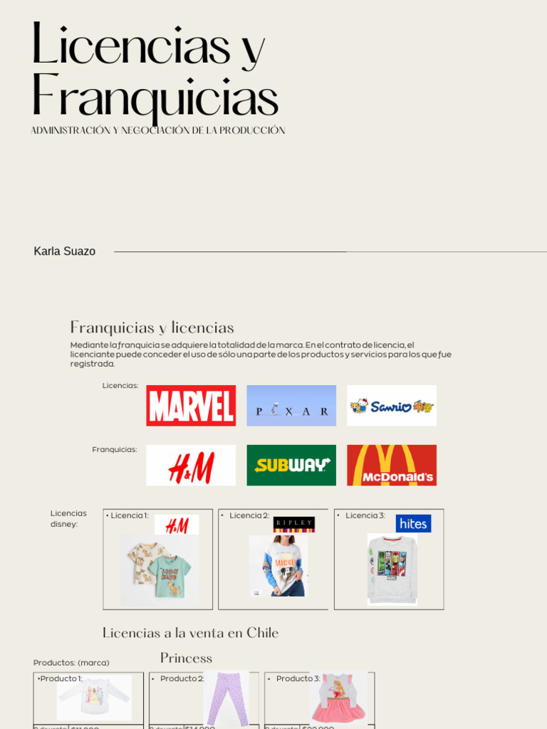 Licencias y Franquicias | PDF