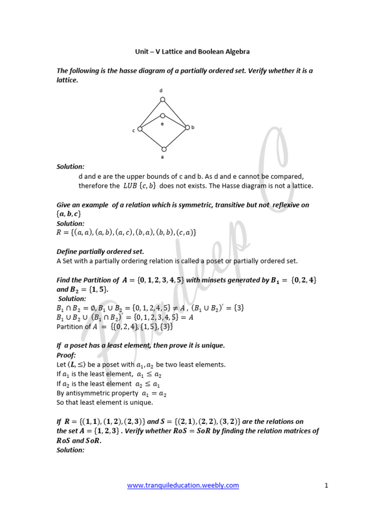 DM Unit V | PDF | Teaching Methods & Materials | Science & Mathematics