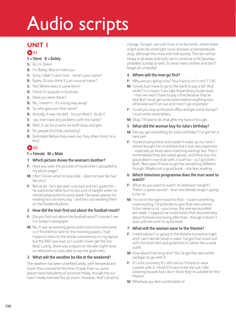 Exam Maximiser Audio Script | PDF