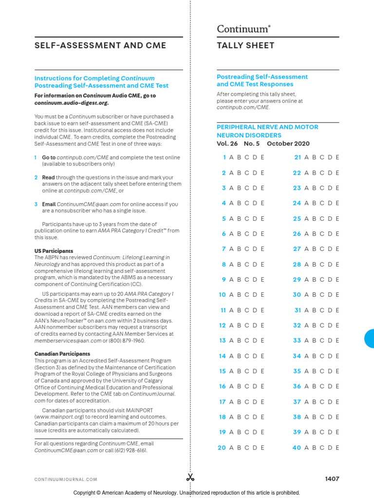 Instructions For Completing CME and Tally Sheet | PDF | Medicine ...