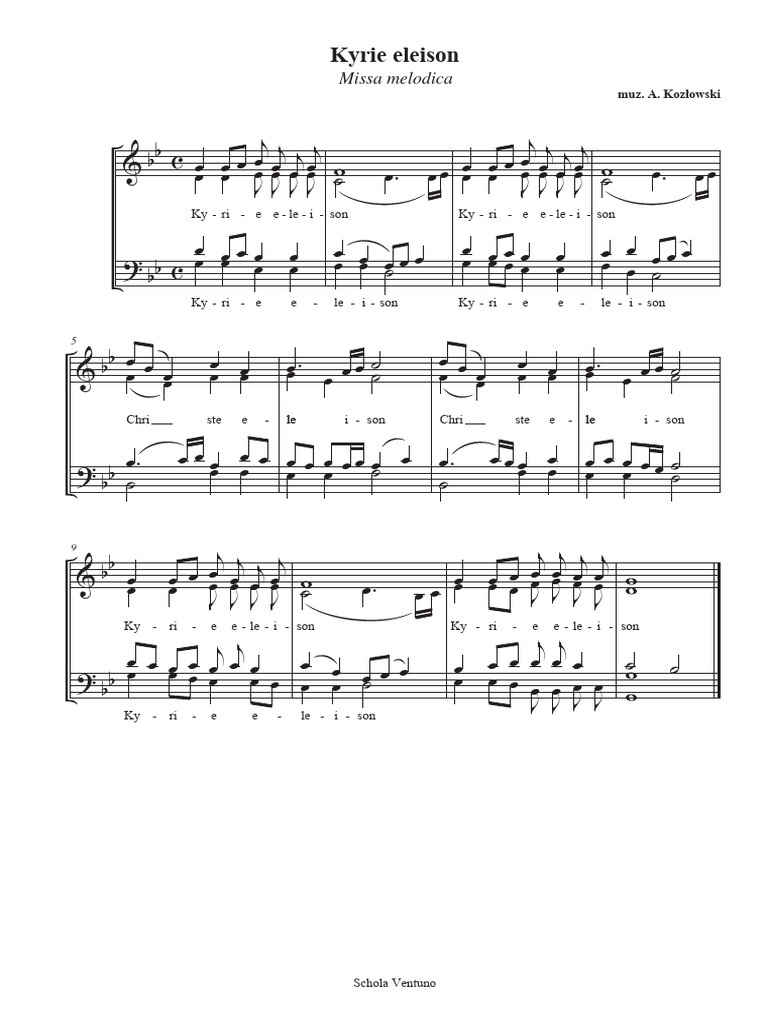 Kyrie - Missa Melodica | PDF