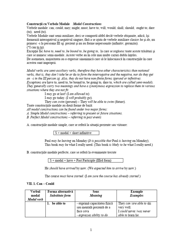 Verbe Modale 2 | PDF | Syntax | Linguistic Morphology