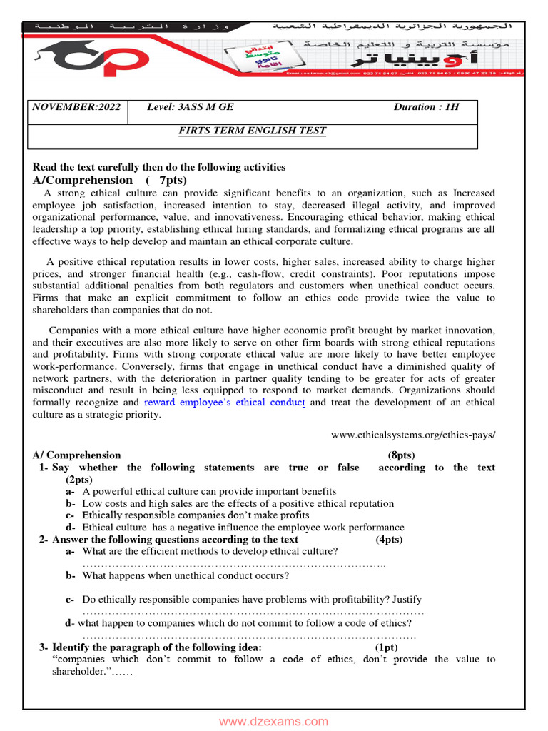 Importance of Ethical Culture in Business | PDF