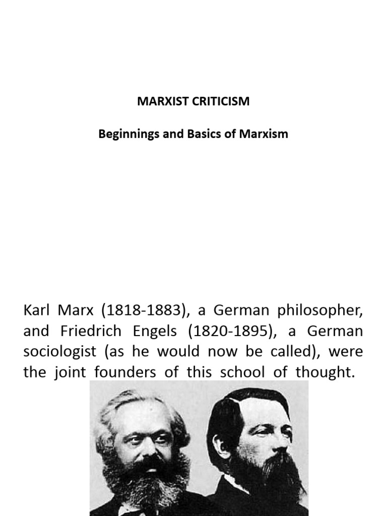 Overview of Marxist Criticism | PDF | Politics | History