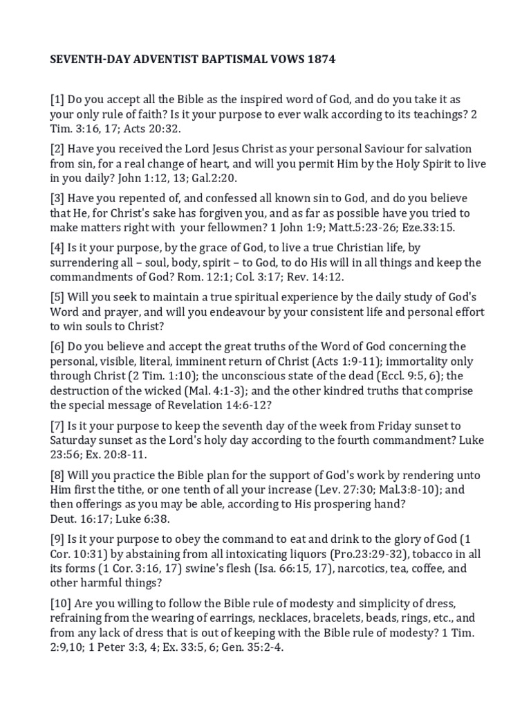 Baptismal vows | PDF