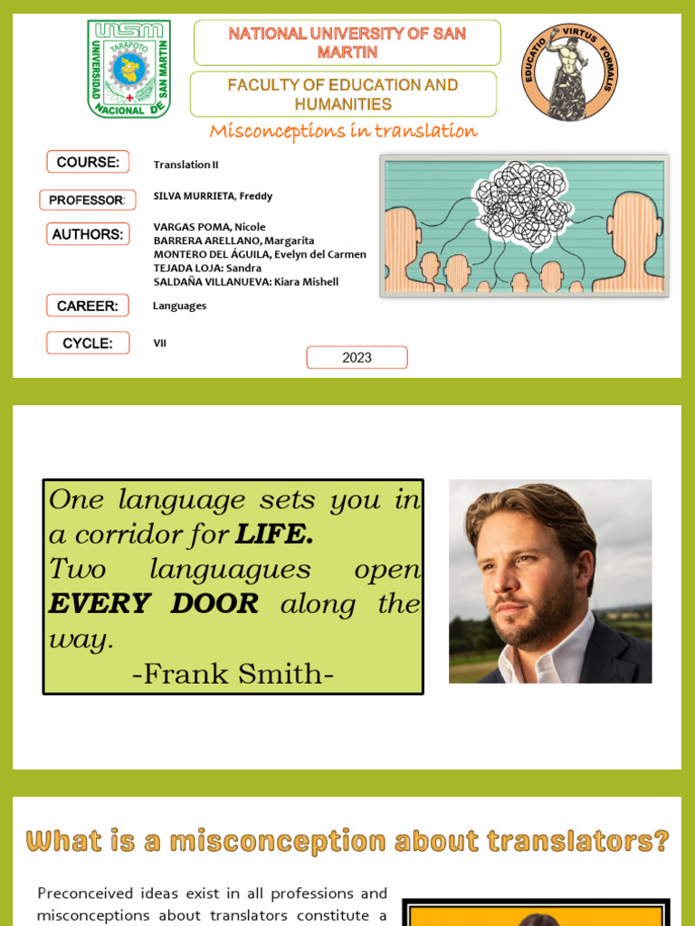 Grupo 2-Misconceptions in Translation | PDF