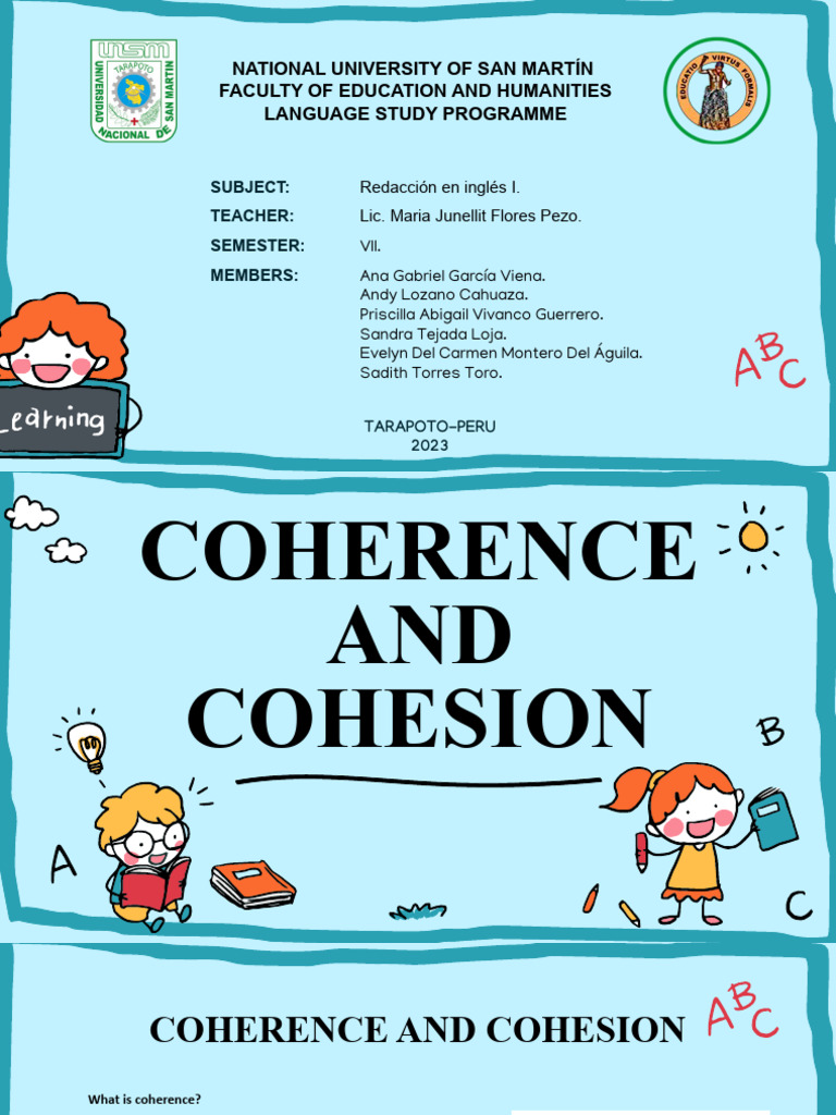 Coherence and Cohesion | PDF