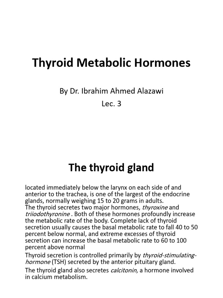 Thyroid Gland Pdf Thyroid Stimulating Hormone Hyperthyroidism
