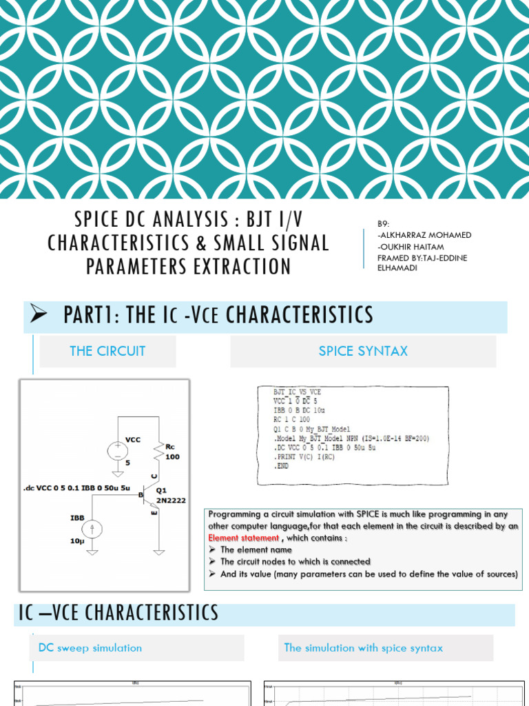 Spice DC Analysis | PDF