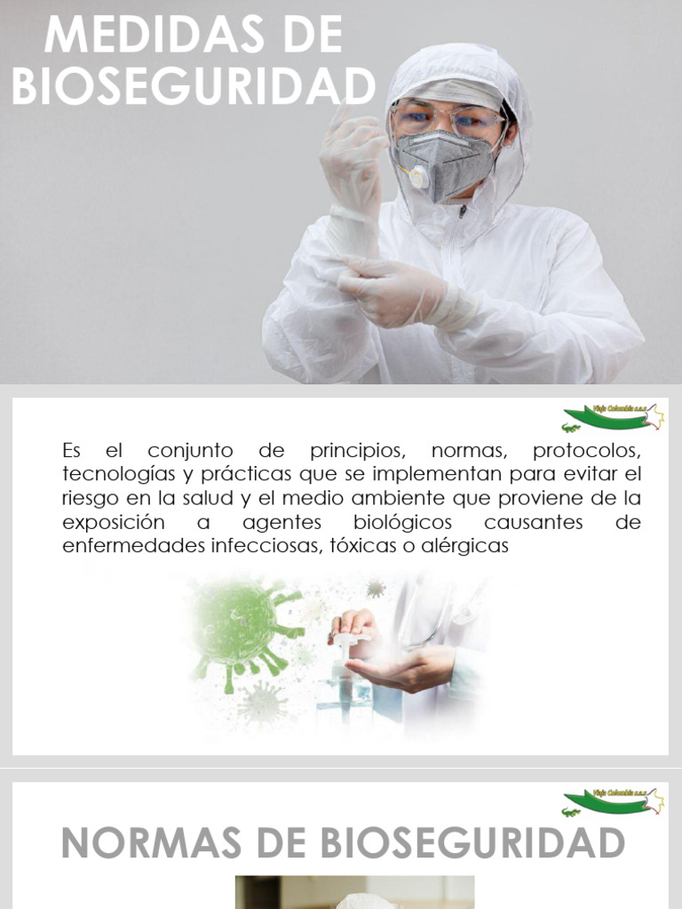 MEDIDAS DE BIOSEGURIDAD | PDF