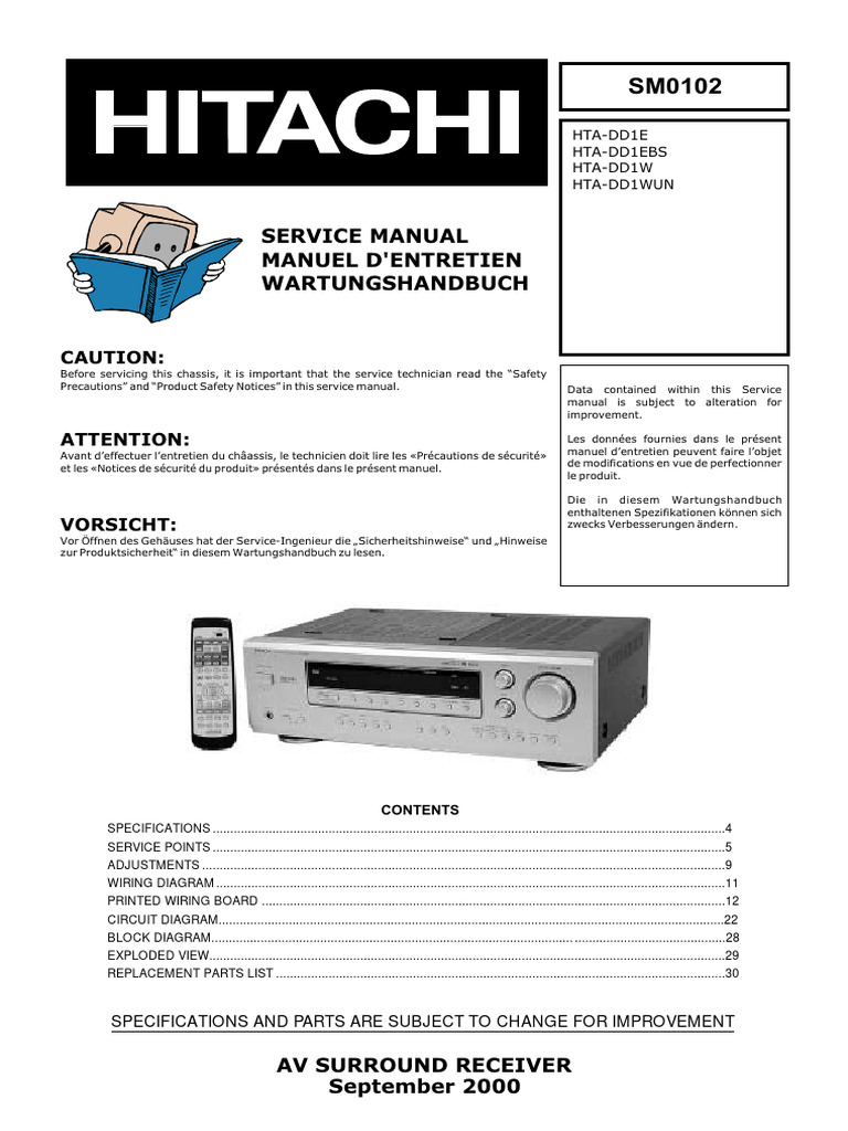 Hitachi Hta Dd1 | PDF